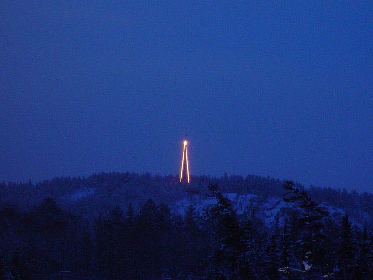 Temagami Scenic Photo Gallery - Temagami Fire Tower at Night